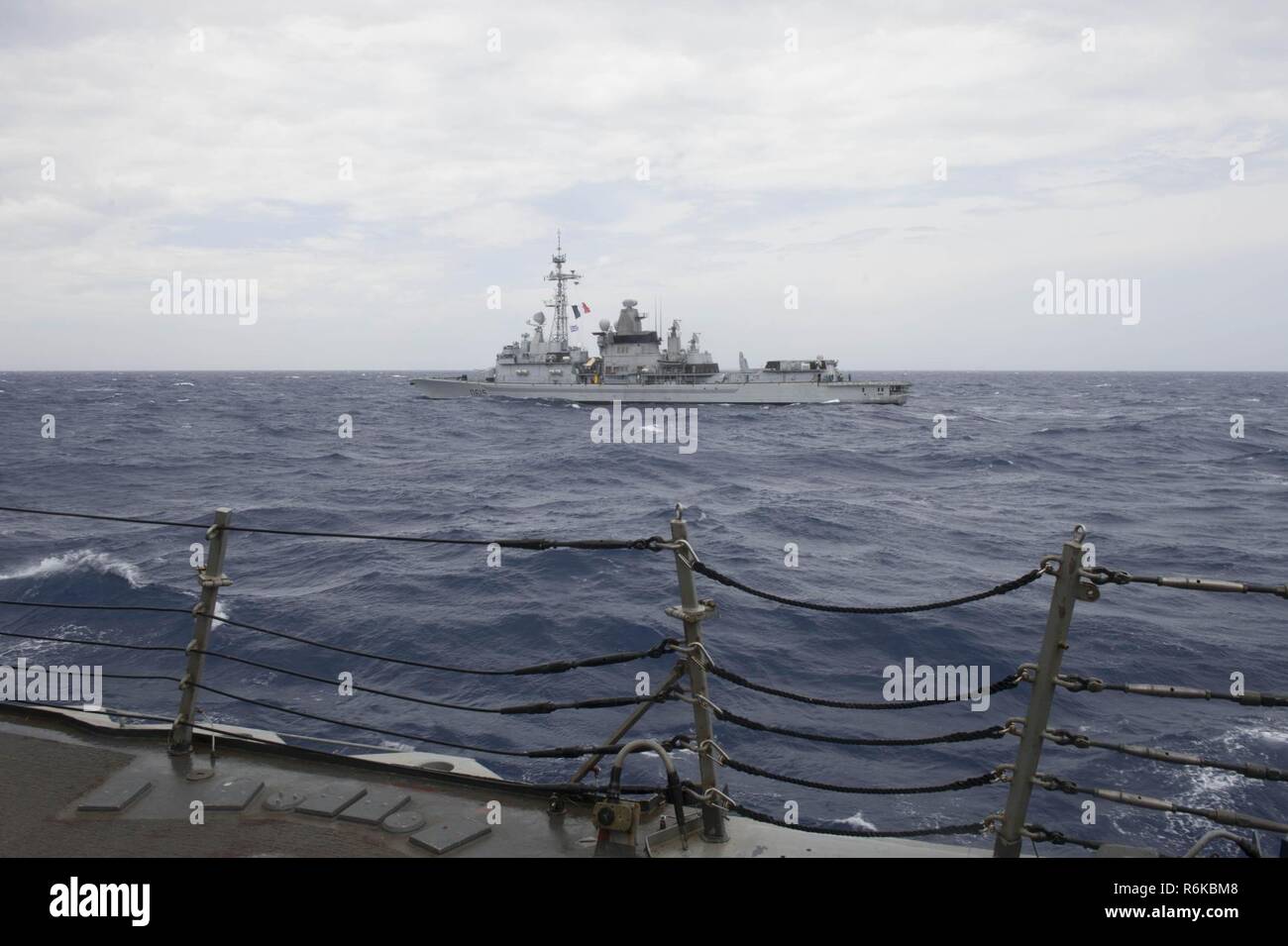 MEDITERRANEAN SEA (May 20, 2017) The French Navy Cassard-class anti-air ...
