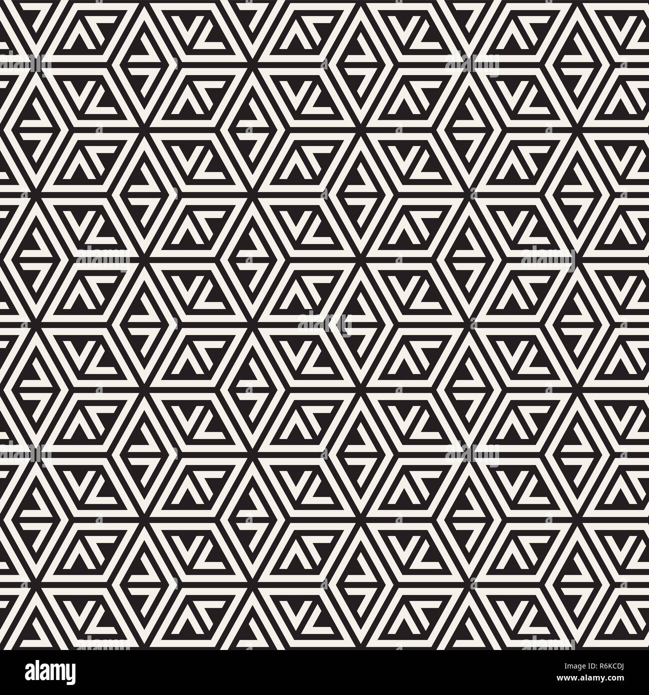 Vector seamless stripes pattern. Modern stylish texture with monochrome ...
