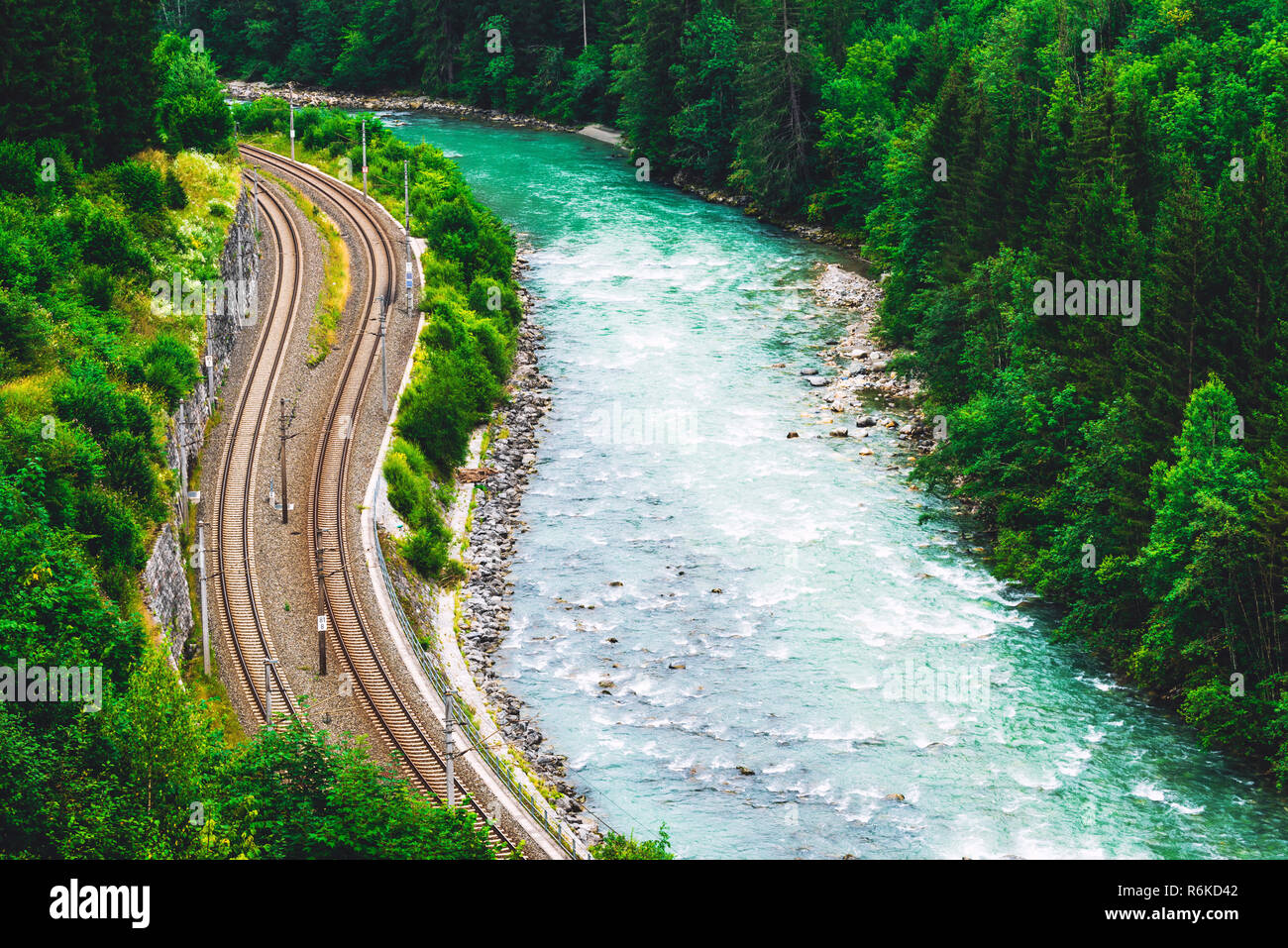 Rail landscape hi-res stock photography and images - Alamy