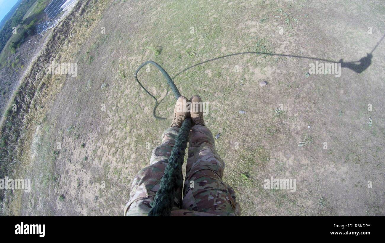 U.S. Army 1st Lt. Christian Mendez, paratrooper assigned to the 1st ...