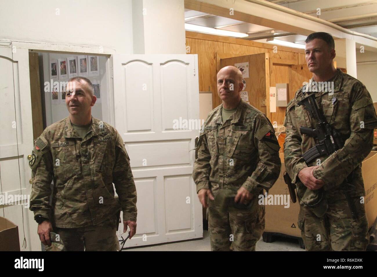 Col. Michael Lalor and Command Sgt. Maj. Sean Howard, command team for ...