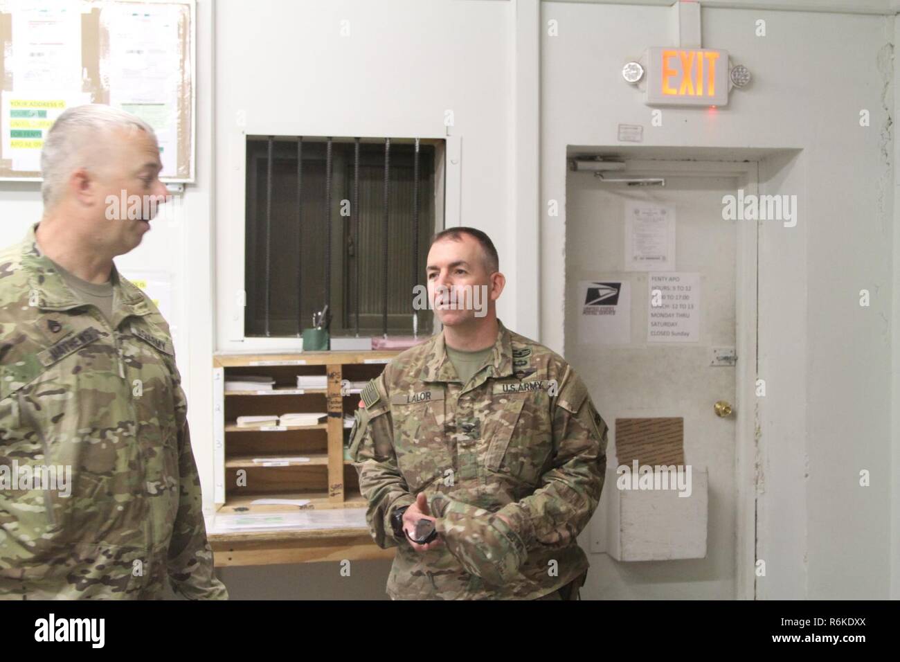 Col. Michael Lalor and Command Sgt. Maj. Sean Howard, command team for ...