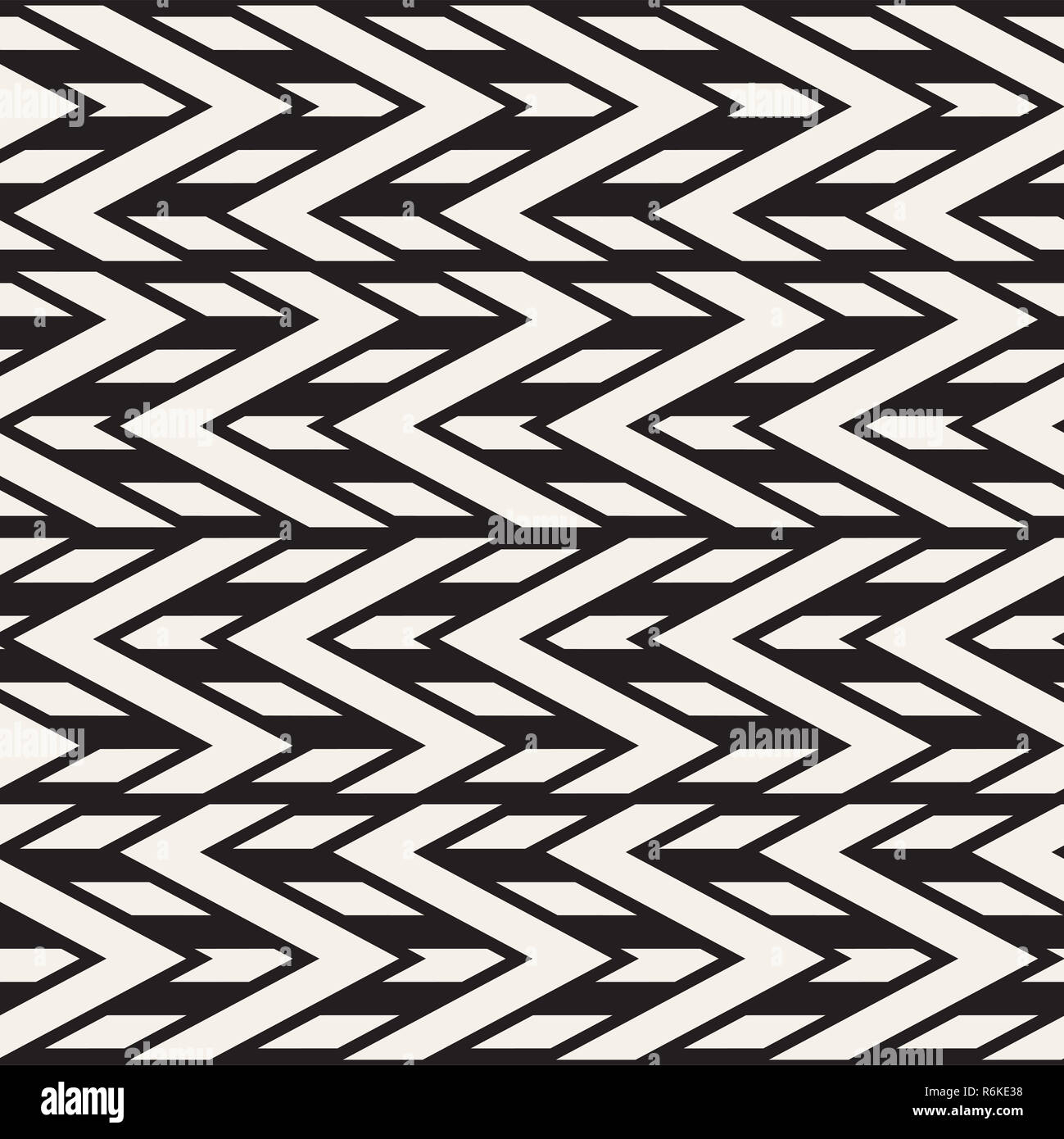 Vector seamless zigzag line pattern. Abstract stylish geometric background. Repeating lattice ...