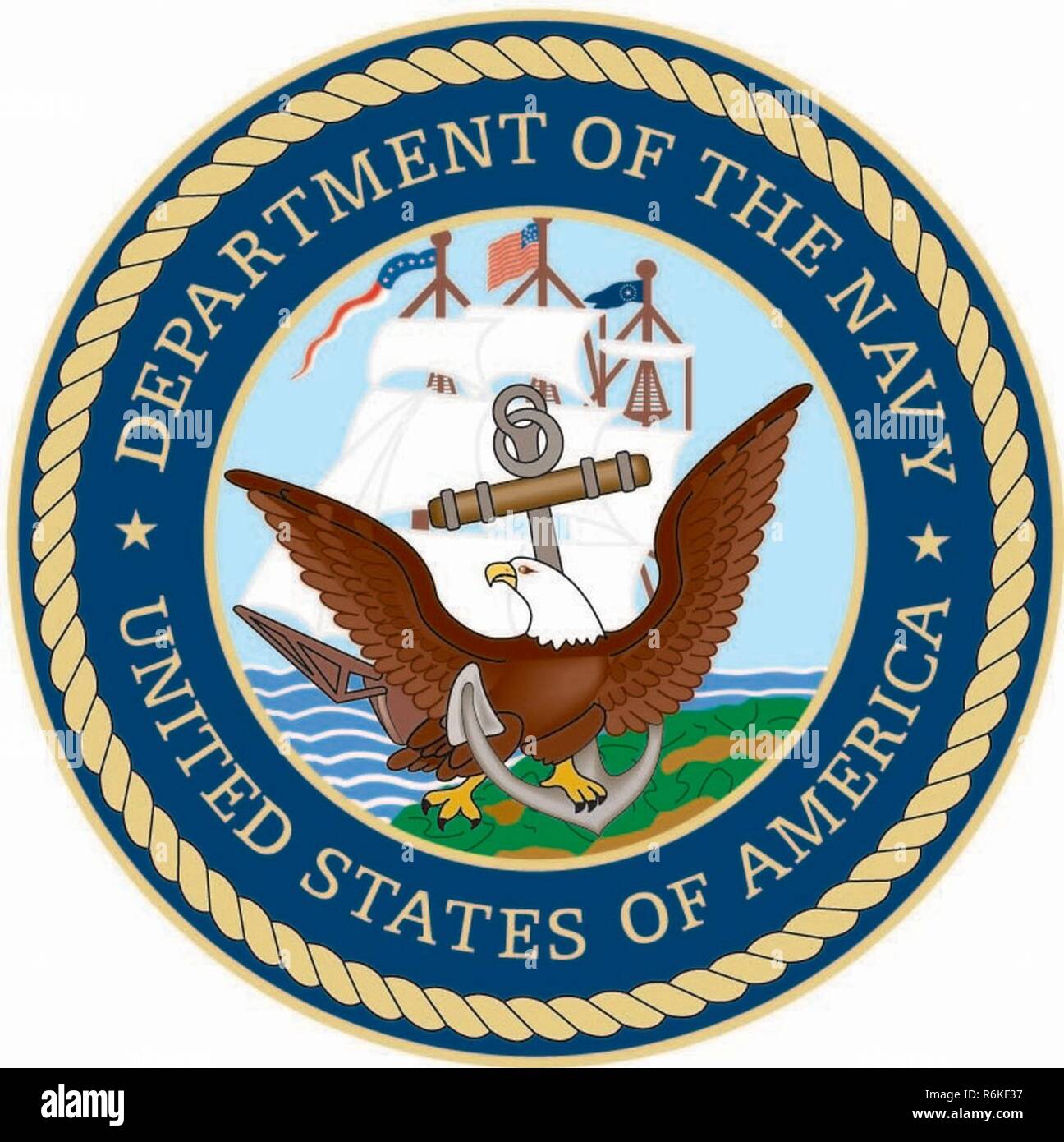 Department of the Navy seal Stock Photo - Alamy