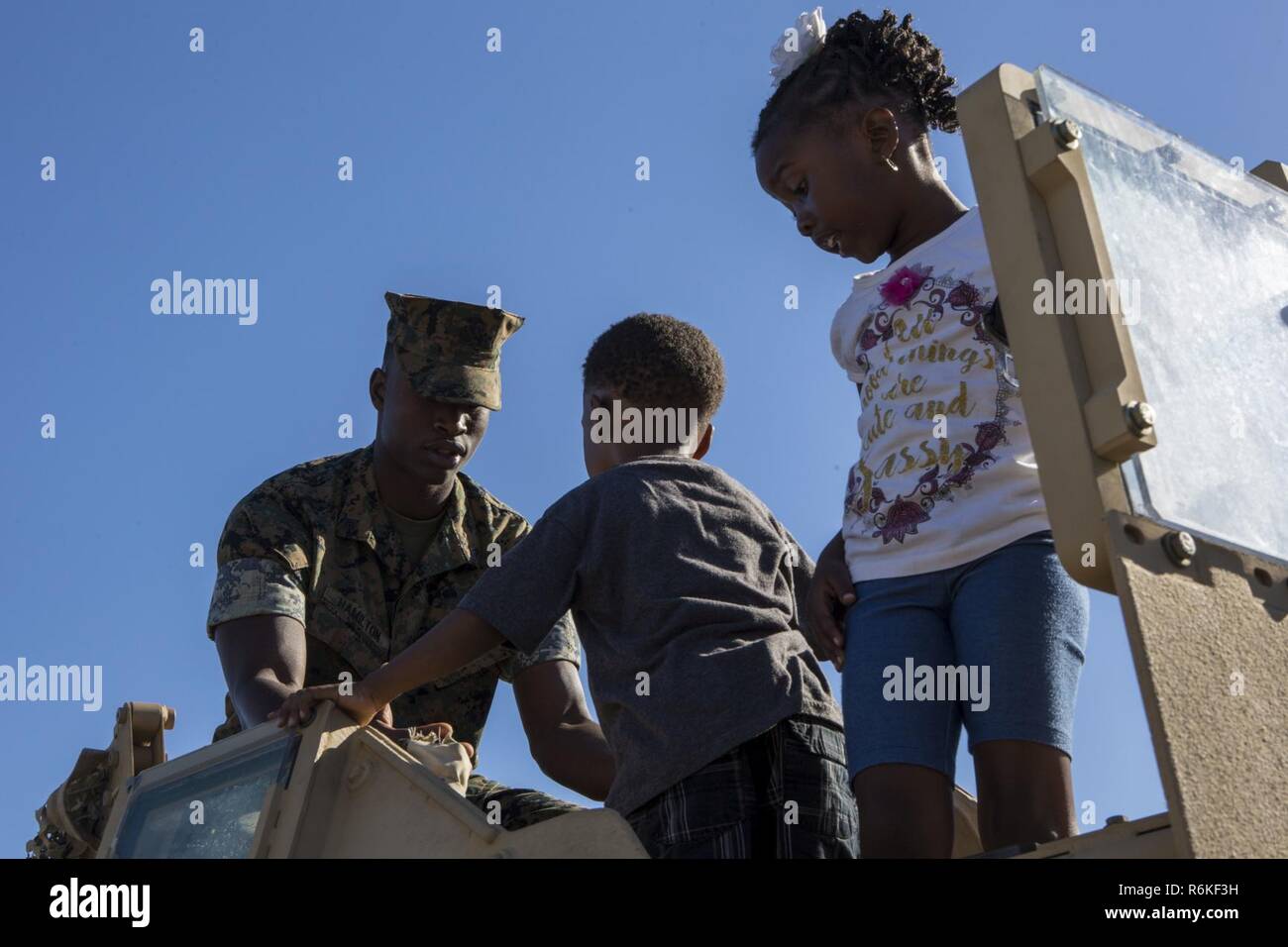 U.S. Marine Cpl. Dominique Hamilton, a motor transportation operator ...
