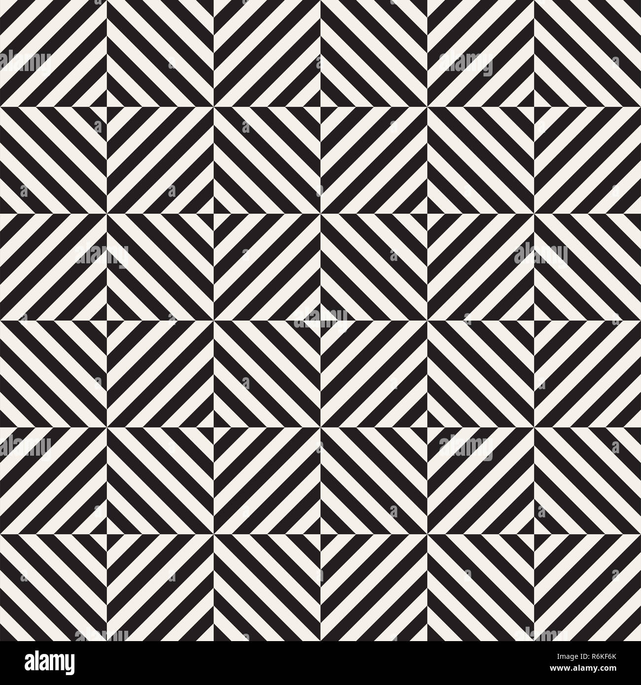 Vector seamless stripes pattern. Modern stylish texture with monochrome ...