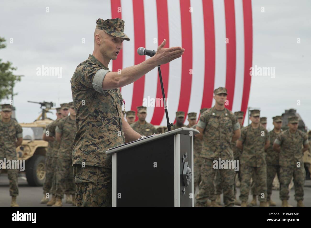 U.S. Marine Corps Lt. Col. Andrew Christian, Commanding Officer, 1st ...