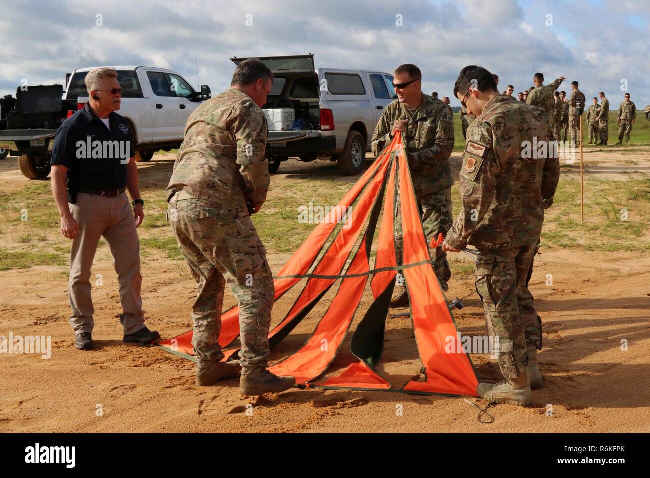 A safety officer, Air Force air mobility liaison officer and ...