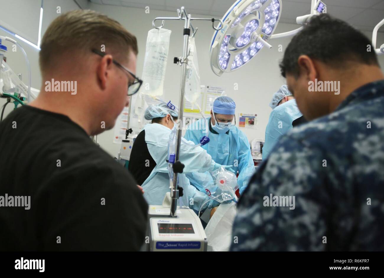 Naval Hospital Camp Lejeune’s emergency medical staff checks an ...