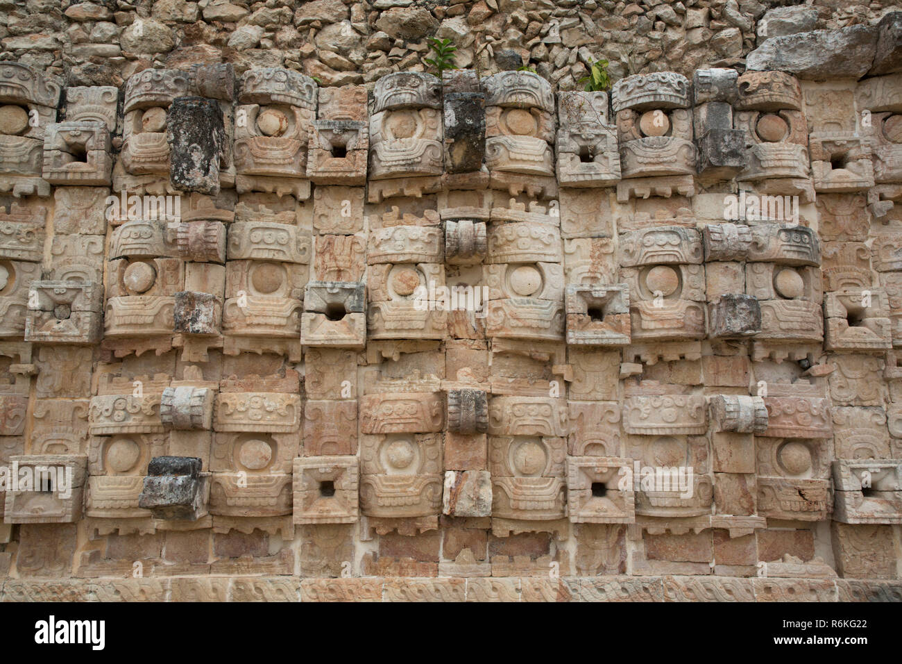 Palace of the Masks (Codz Poop), Kabah Archaeological Site, Mayan Ruins ...
