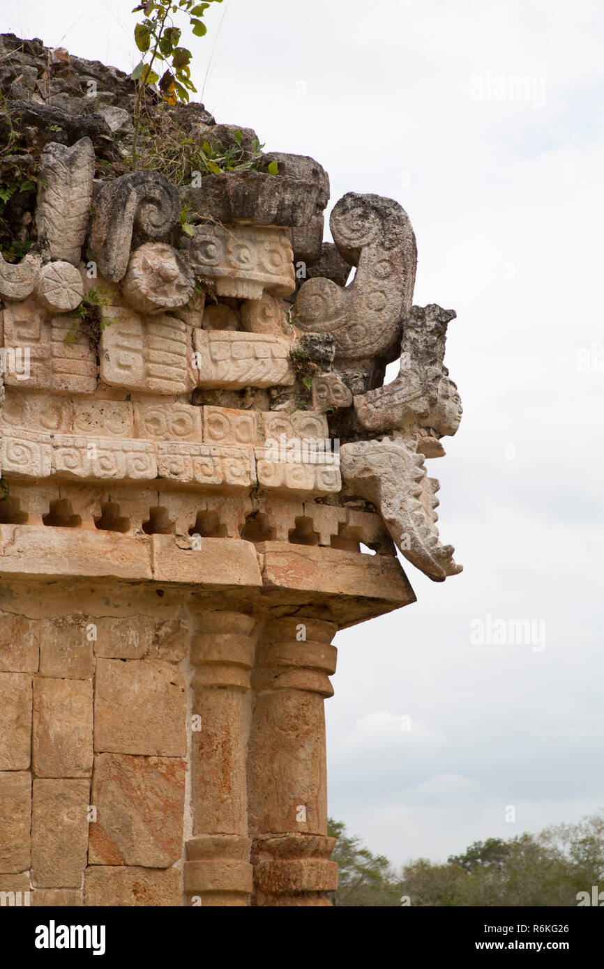 Serpent Mouth, with Human Mask, Palace, Labna Archaeological Site ...