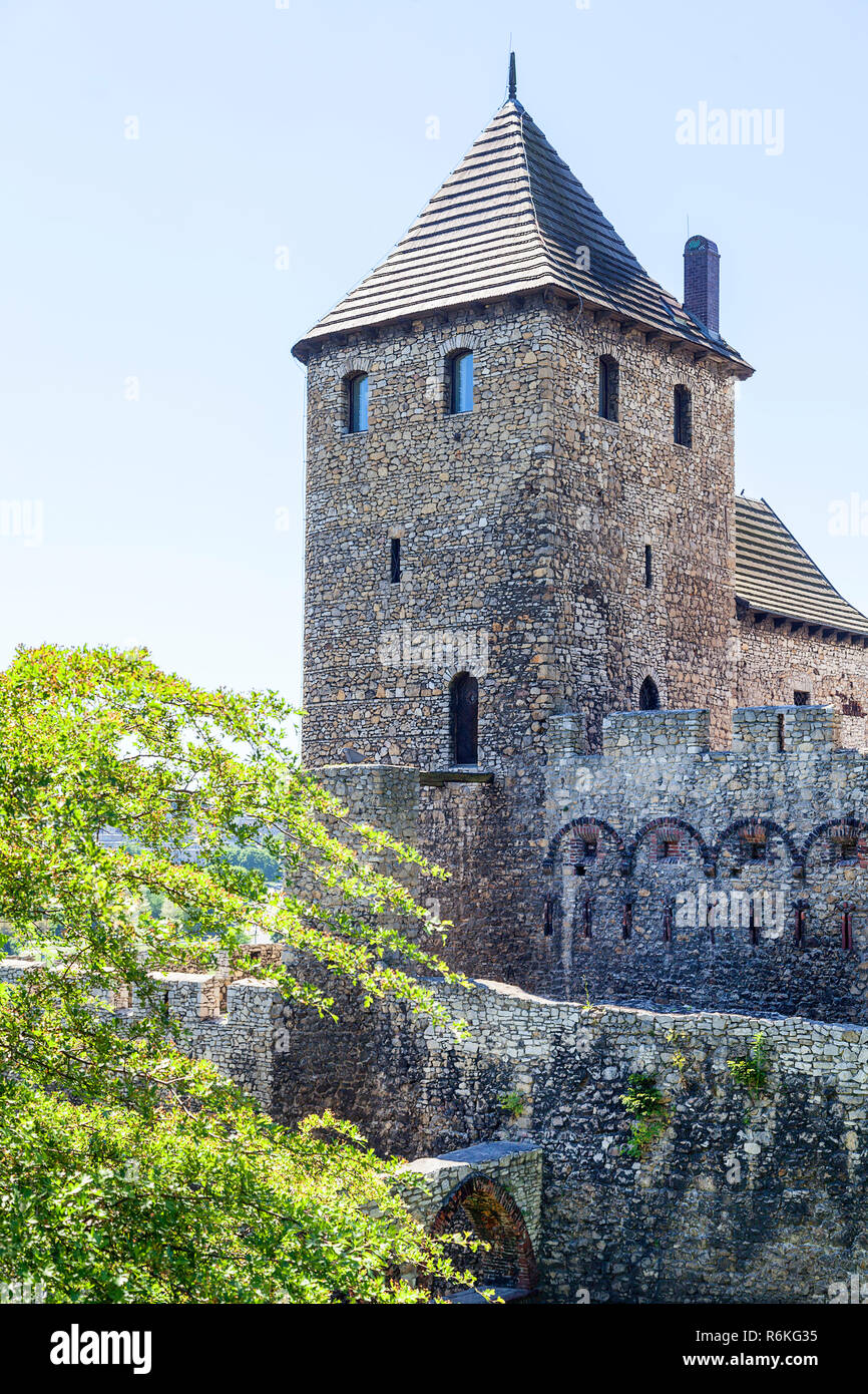 Medieval gothic castle, Bedzin Castle, Upper Silesia, Bedzin, Poland ...