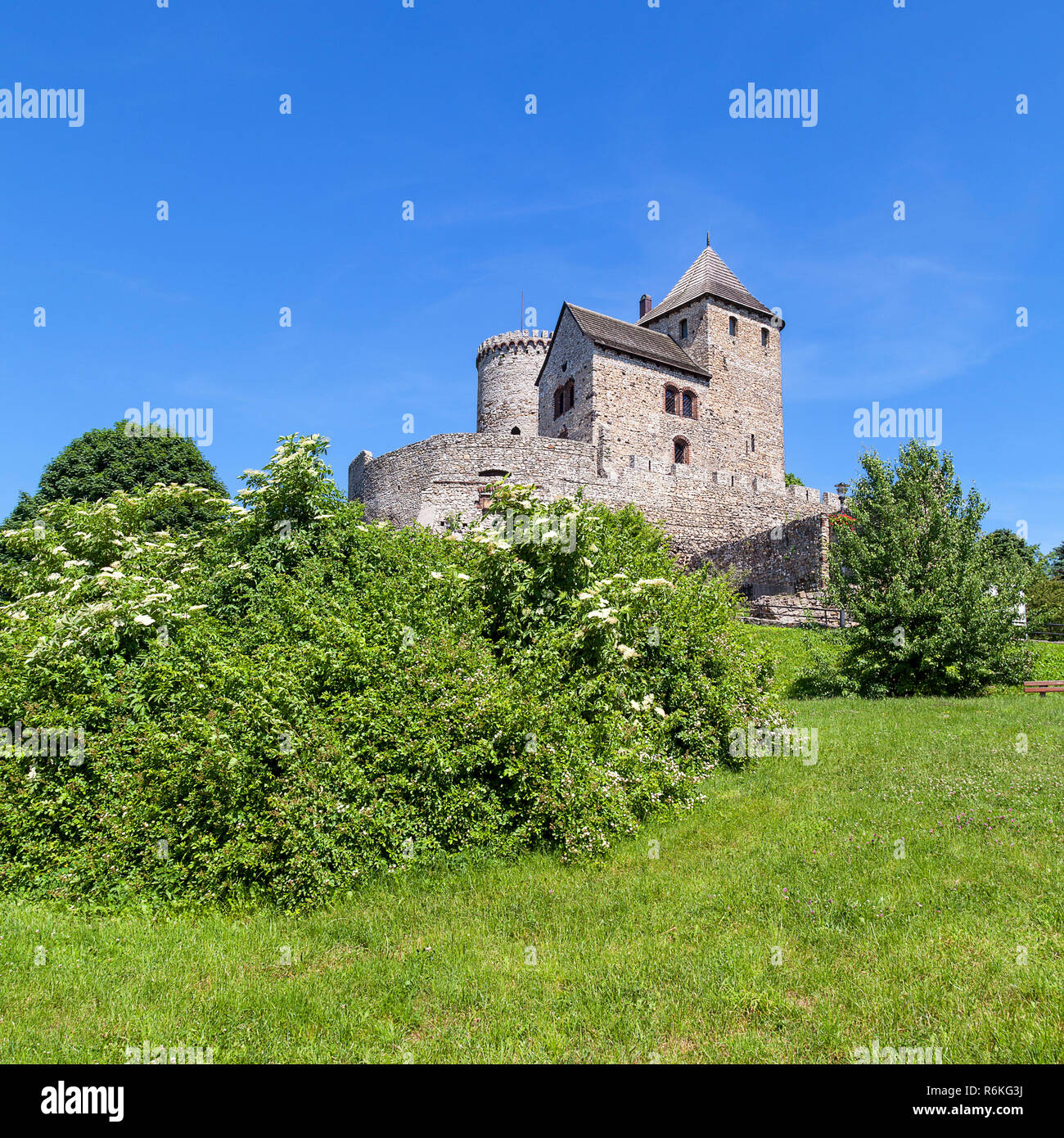 Medieval gothic castle, Bedzin Castle, Upper Silesia, Bedzin, Poland ...