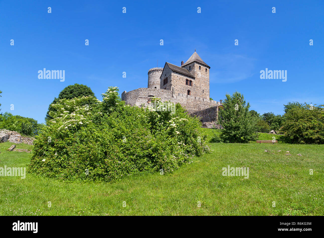 Medieval gothic castle, Bedzin Castle, Upper Silesia, Bedzin, Poland ...