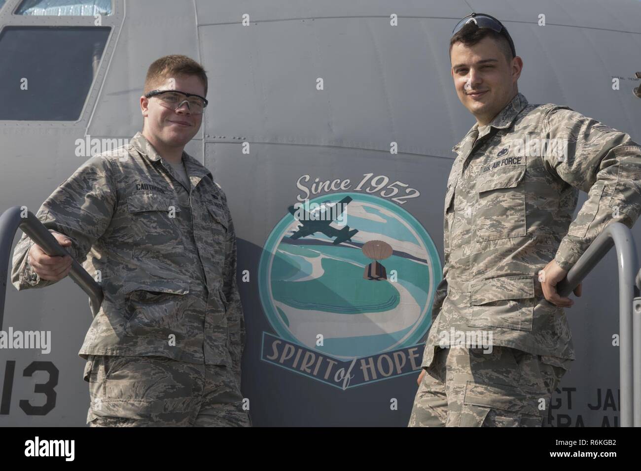Airman 1st Class Caleb Cauthorn and Staff Sgt. Jared Boles, both with ...