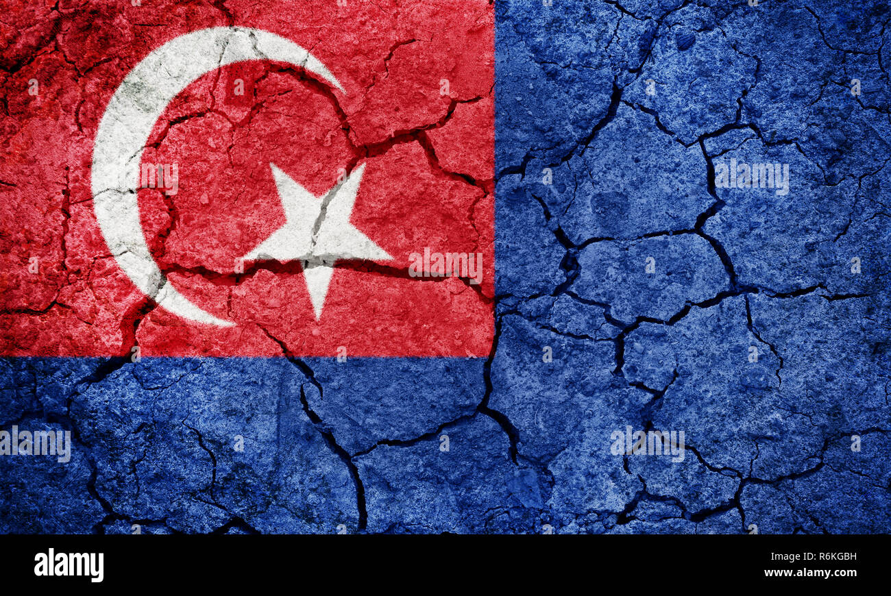 Johore, Malaysian state, flag Stock Photo - Alamy