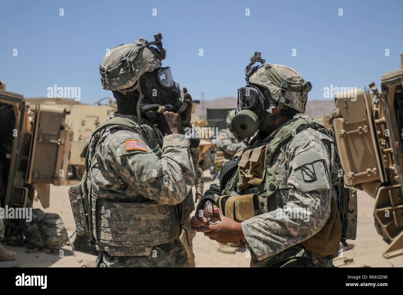 Soldiers of 2d Battalion, 198th Armored Regiment, Mississippi Army ...