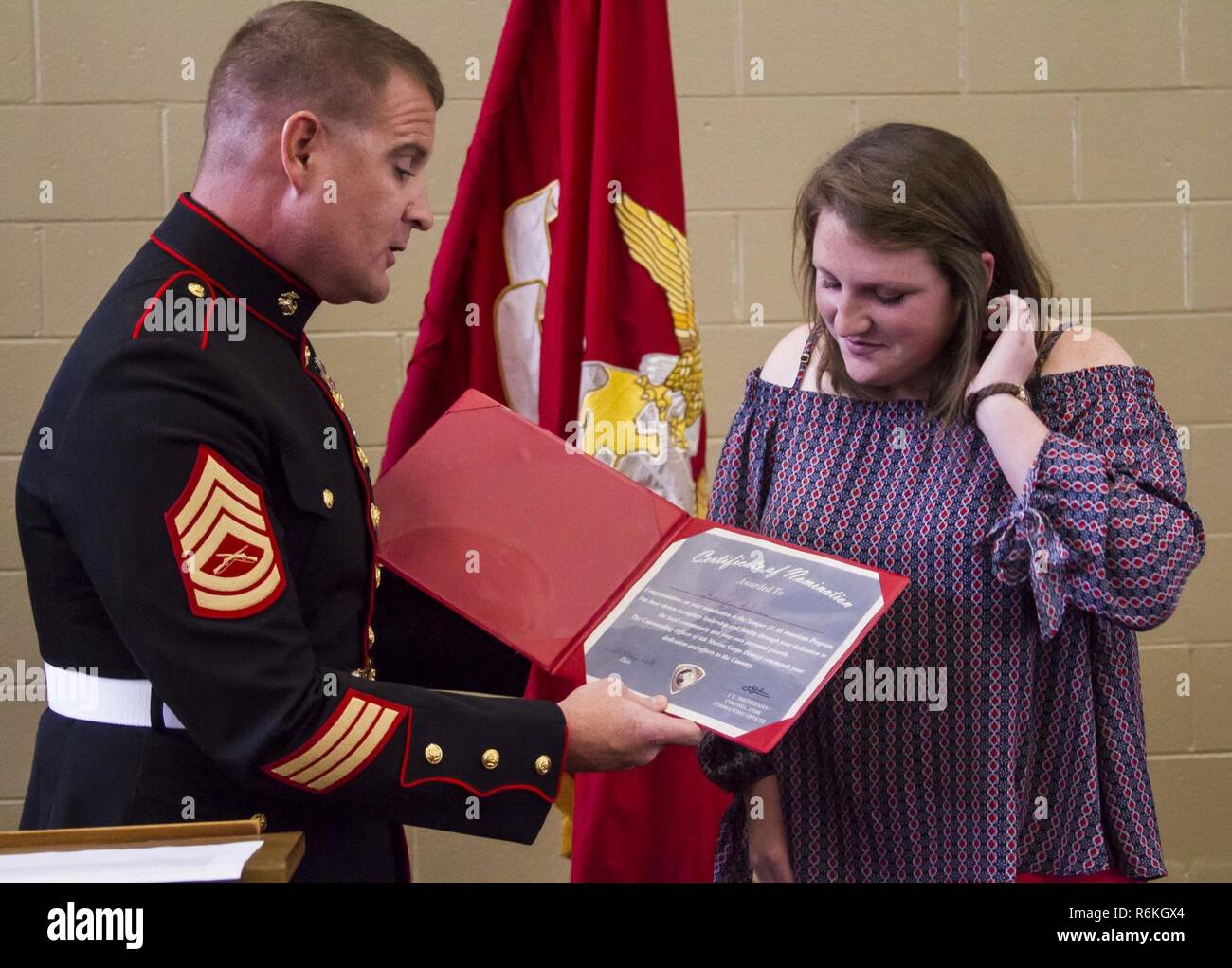 Gunnery Sgt. Matthew Hoyle, the station commander for Recruiting ...