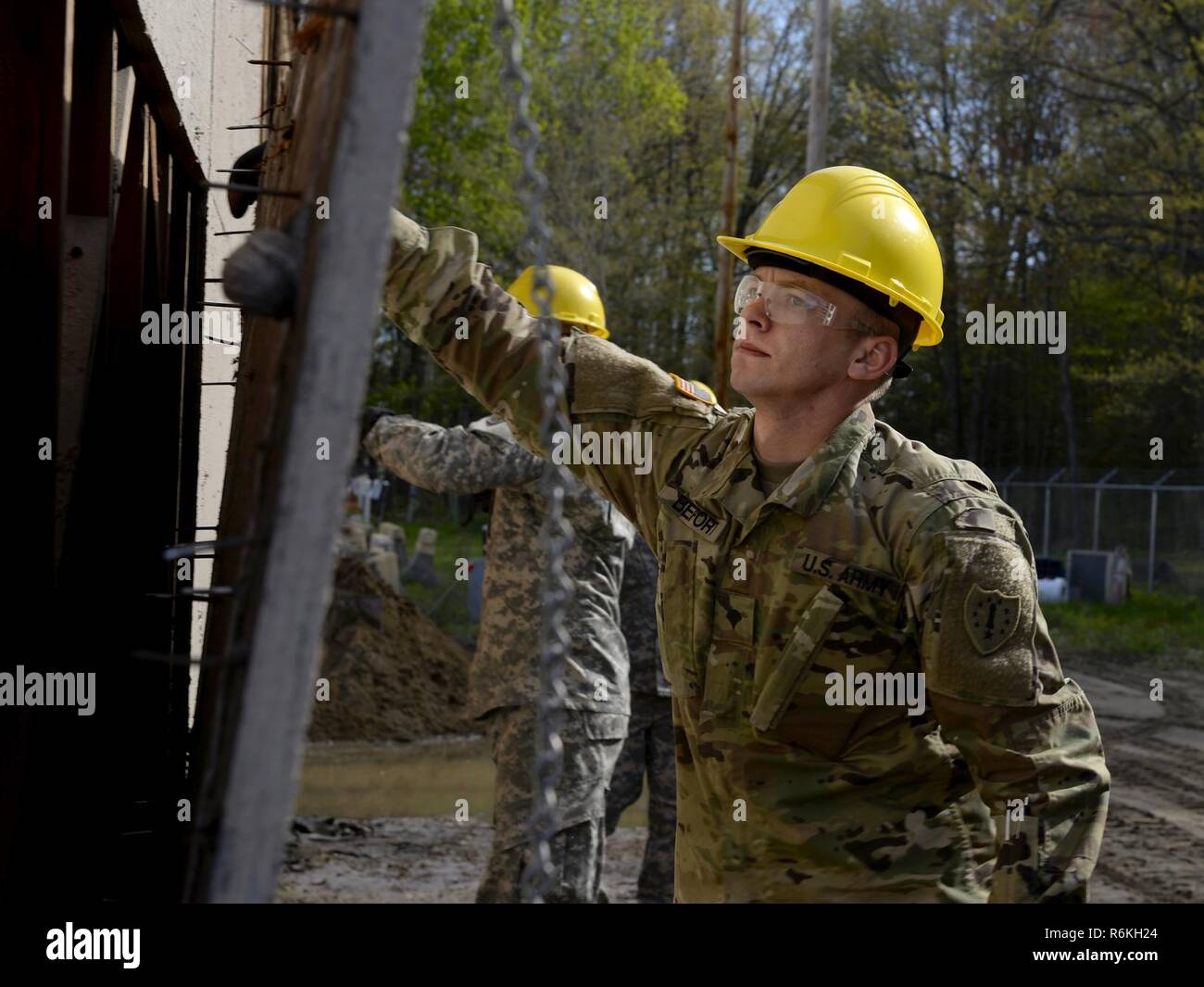 Army Spc. Joseph R. Befort, an electrician of Detachment 2, 160th ...