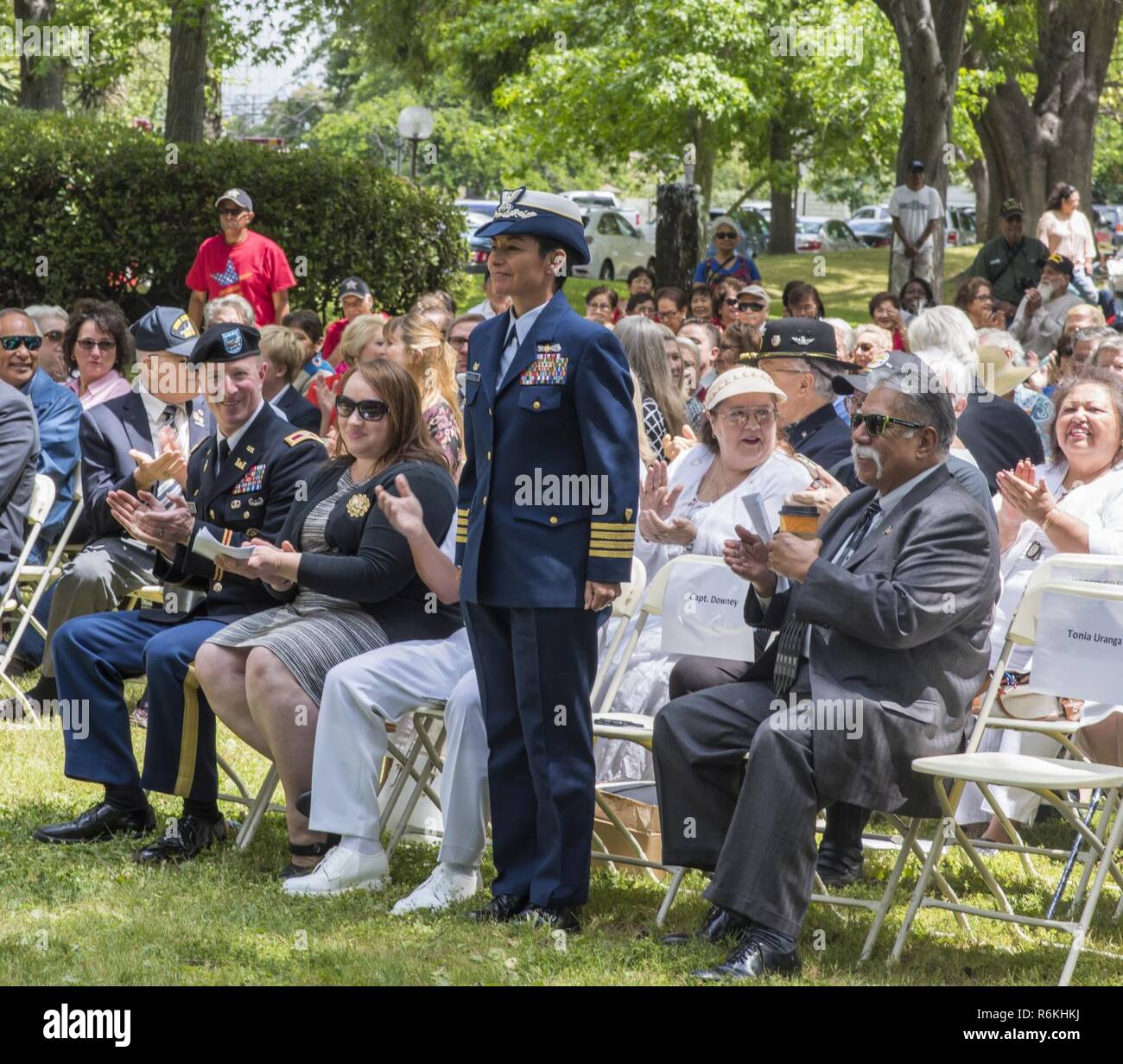 U.S. Coast Guard Captain Charlene Downey, commanding officer, Sector ...