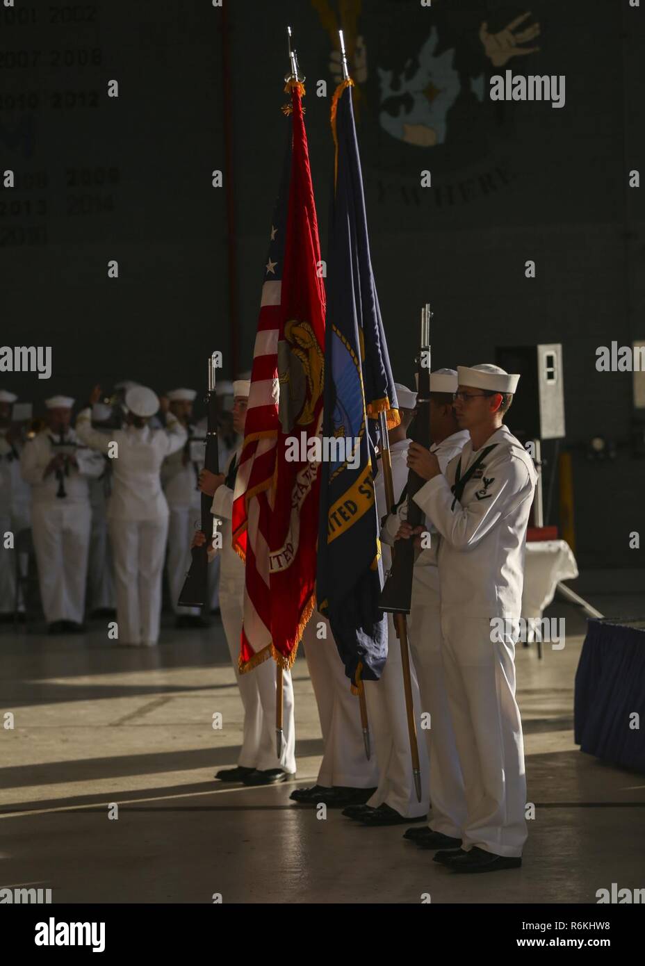 Color guard from Joint Base Pearl Harbor-Hickam present the colors ...