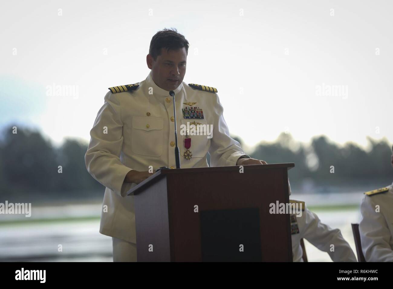 Capt. Stephan Newlund, commander of Patrol and Reconnaissance Wing TWO ...