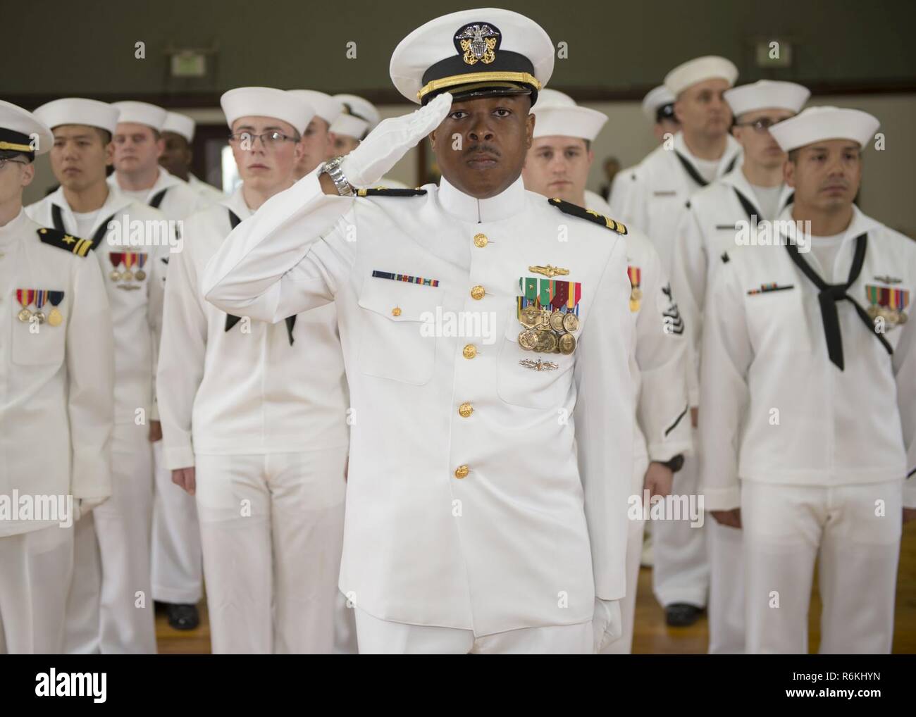 YOKOSUKA, Japan (May 25, 2017) Lt. Miguel Green, operations officer of the Naval Oceanography ...