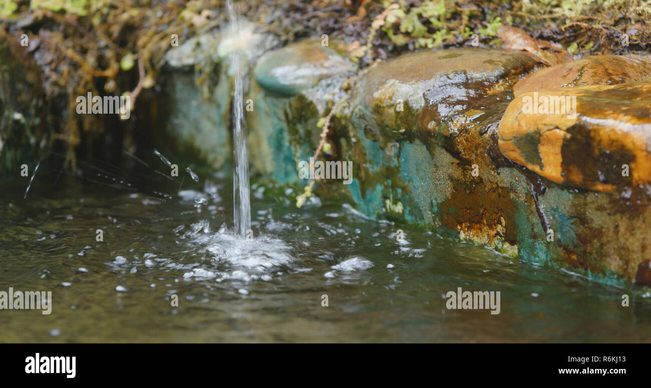 Water bamboo fountain Stock Photo - Alamy