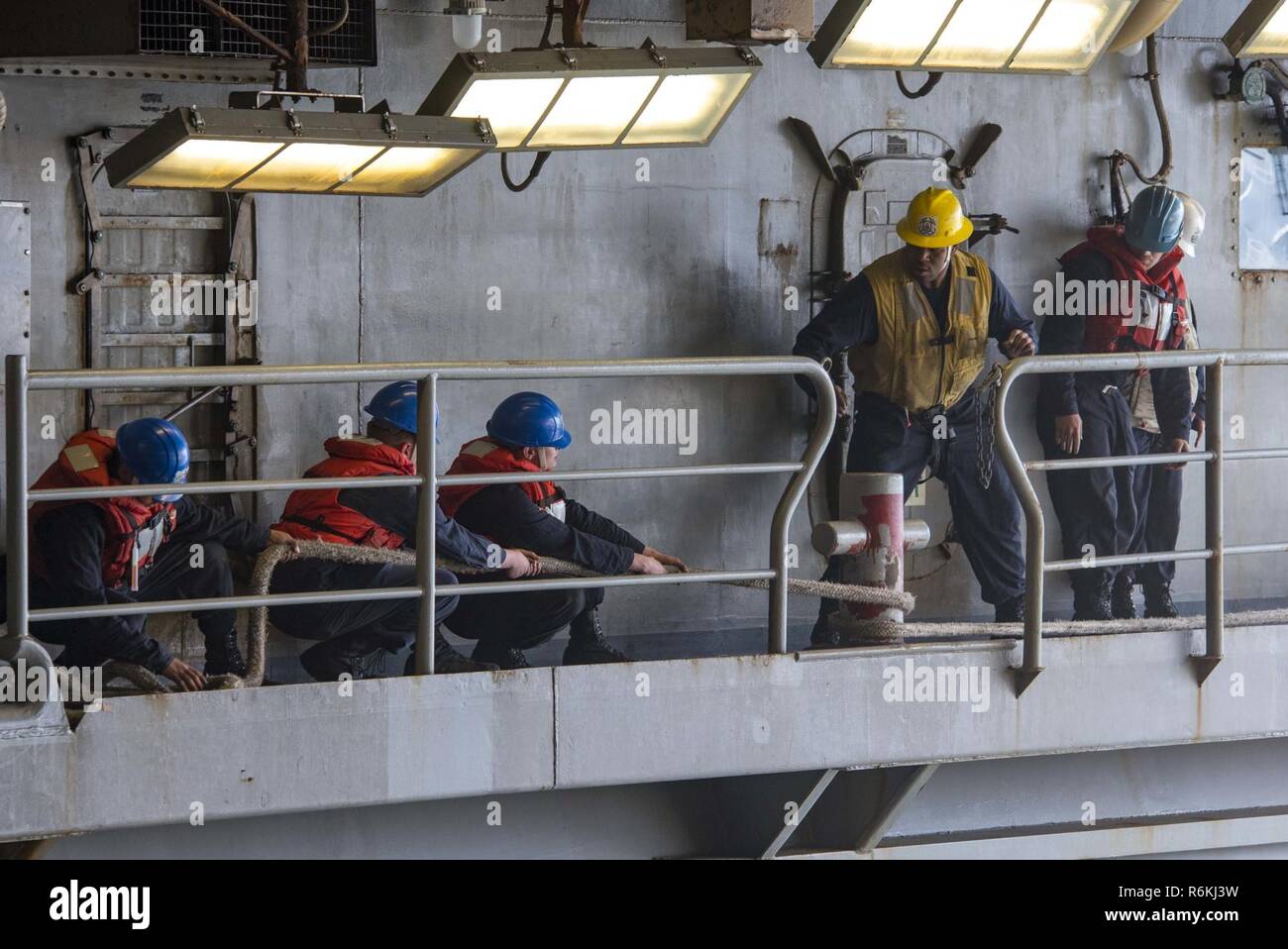 SASEBO, Japan (May 25, 2017) Sailors assigned to the amphibious assault ...