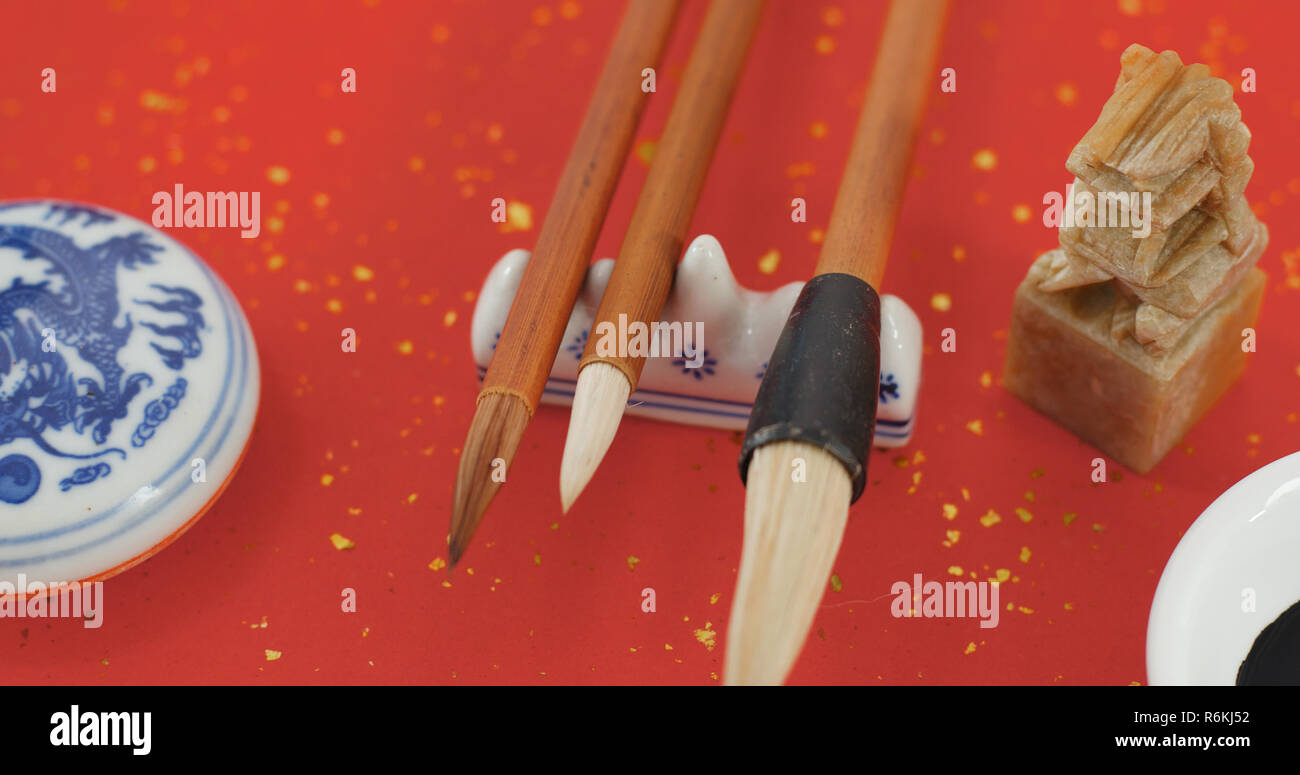 Chinese Calligraphy Tools High Resolution Stock Photography and Images ...