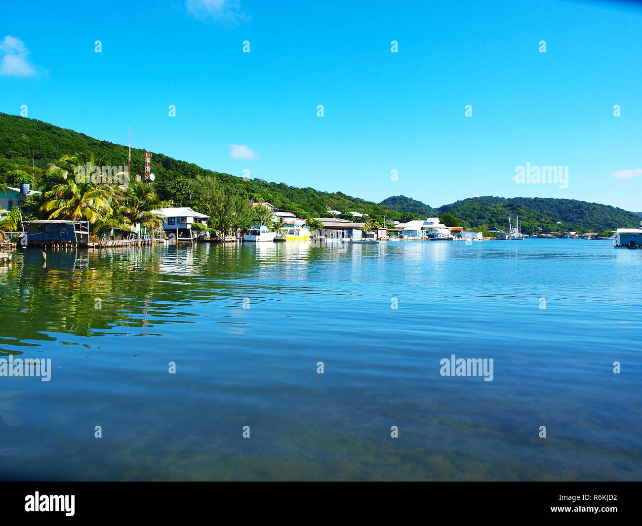 The beautiful Community of Oak Ridge, Roatan Stock Photo - Alamy