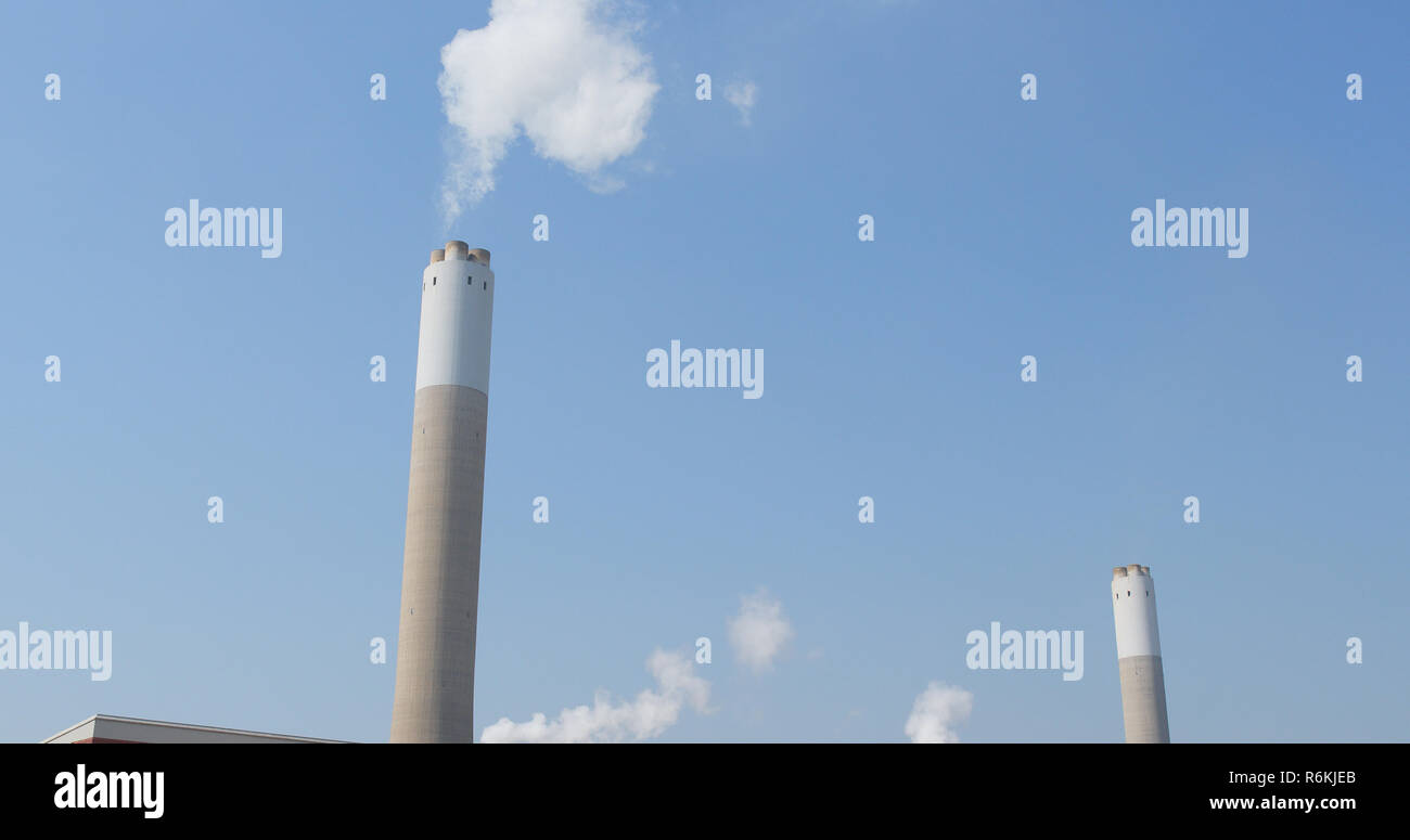 Smoking factory pipes color hi-res stock photography and images - Alamy