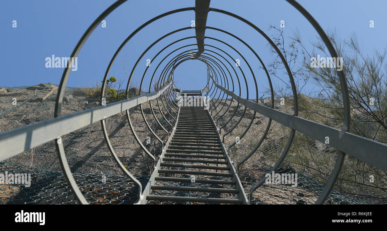 Stairs in factory Stock Photo - Alamy