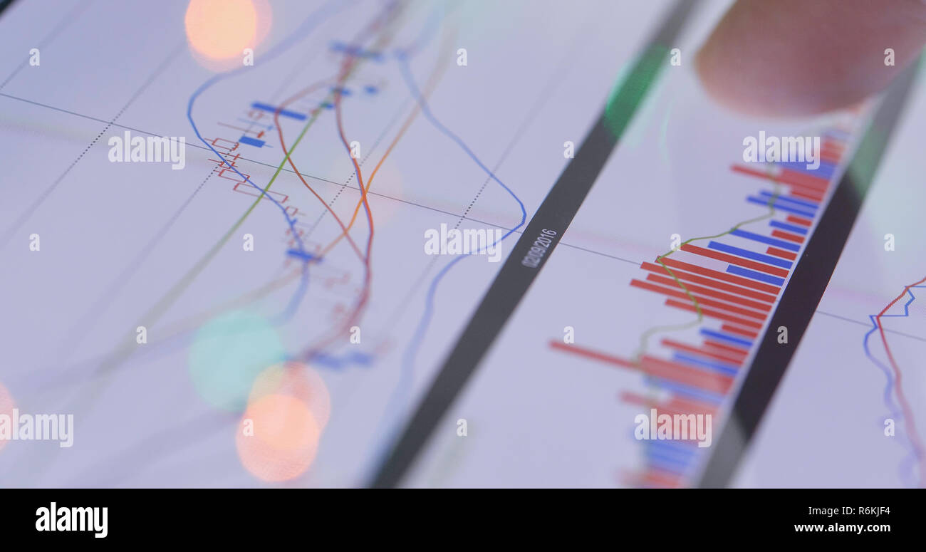 Stock market data graph Stock Photo - Alamy