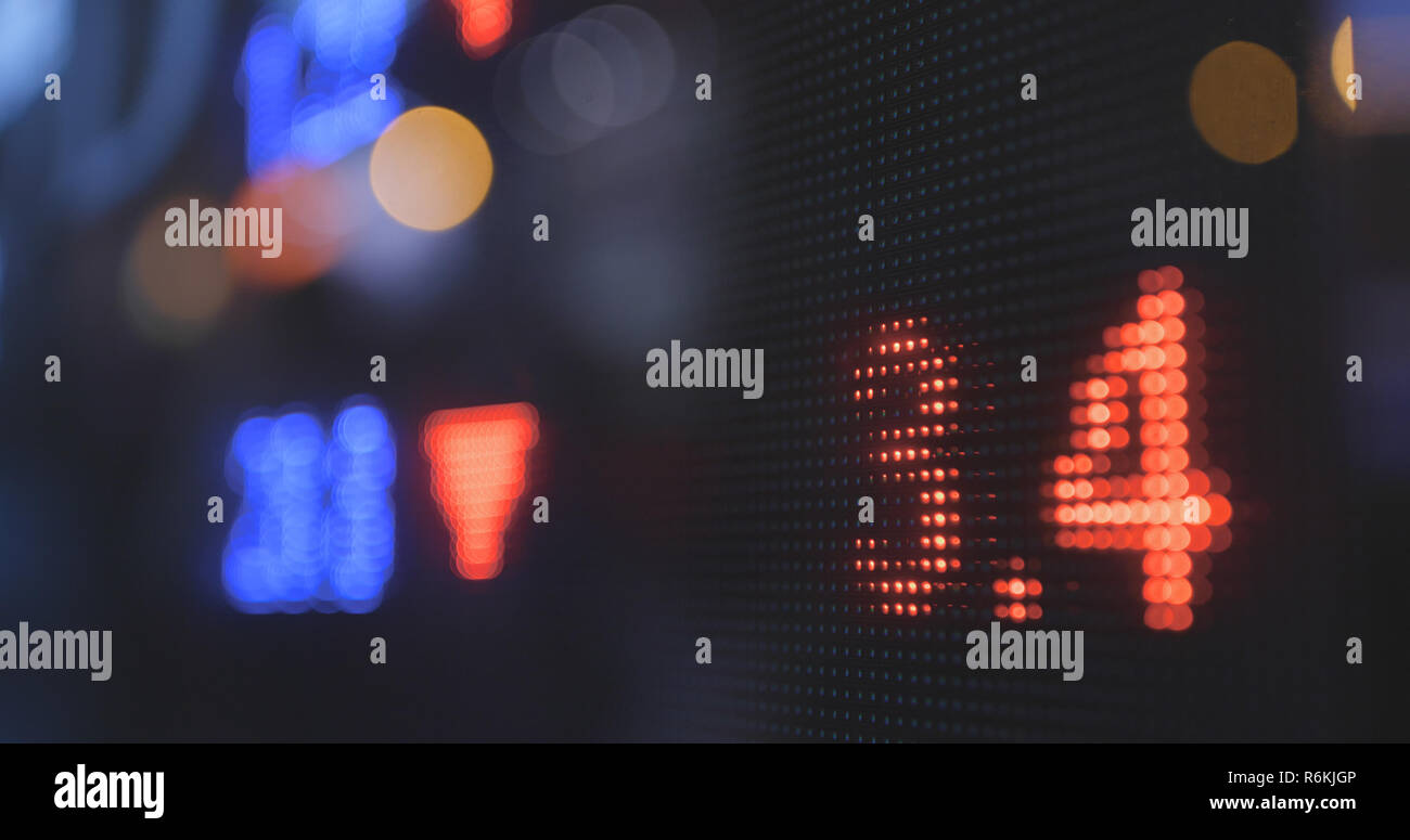 Stock market display Stock Photo - Alamy
