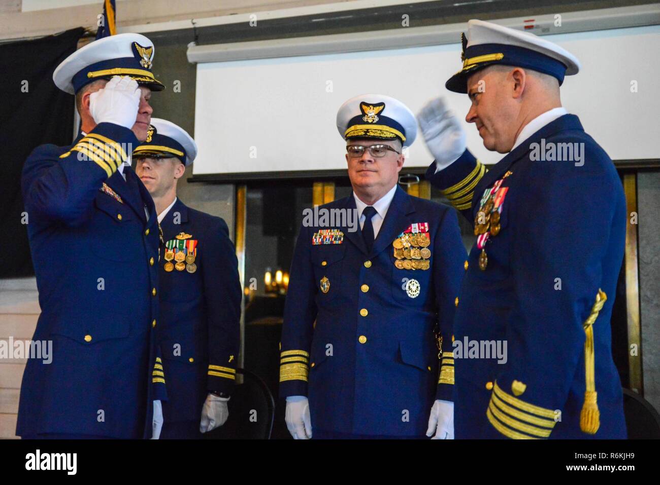 Capt. Kevin Riddle assumes command of the Coast Guard Cutter Douglas ...