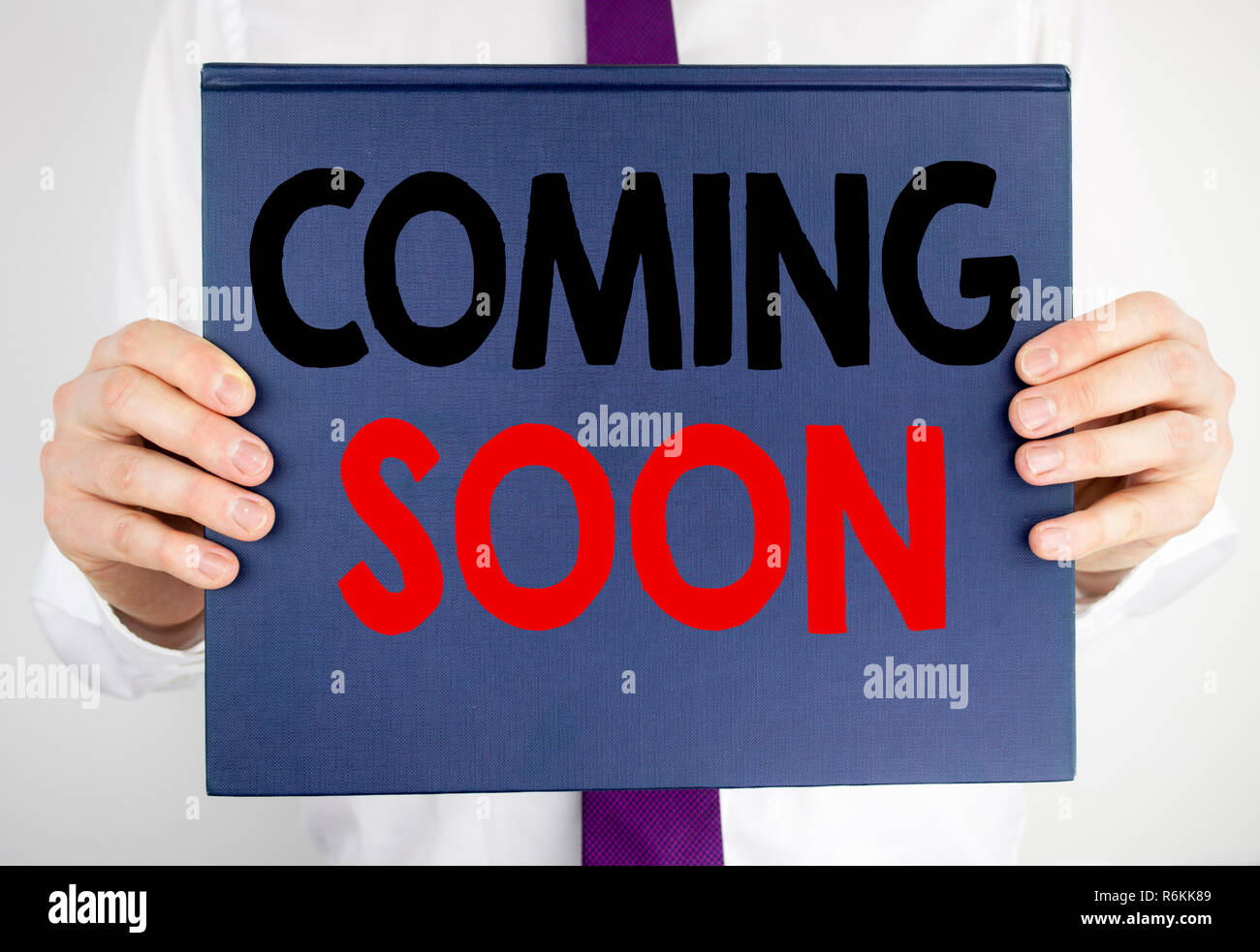 Template coming soon man hi-res stock photography and images - Alamy