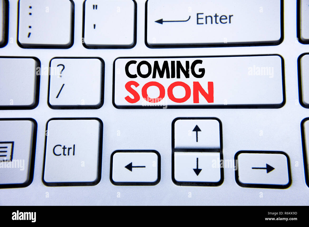 Word, writing Coming Soon. Business concept for Under Construction ...