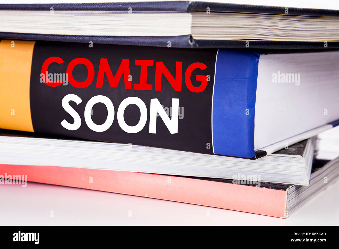 Hand writing text caption inspiration showing Coming Soon. Business ...