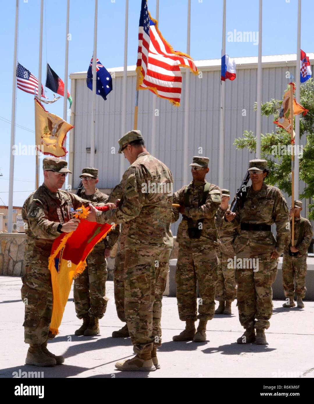1st armored division resolute support sustainment brigade hi-res stock ...