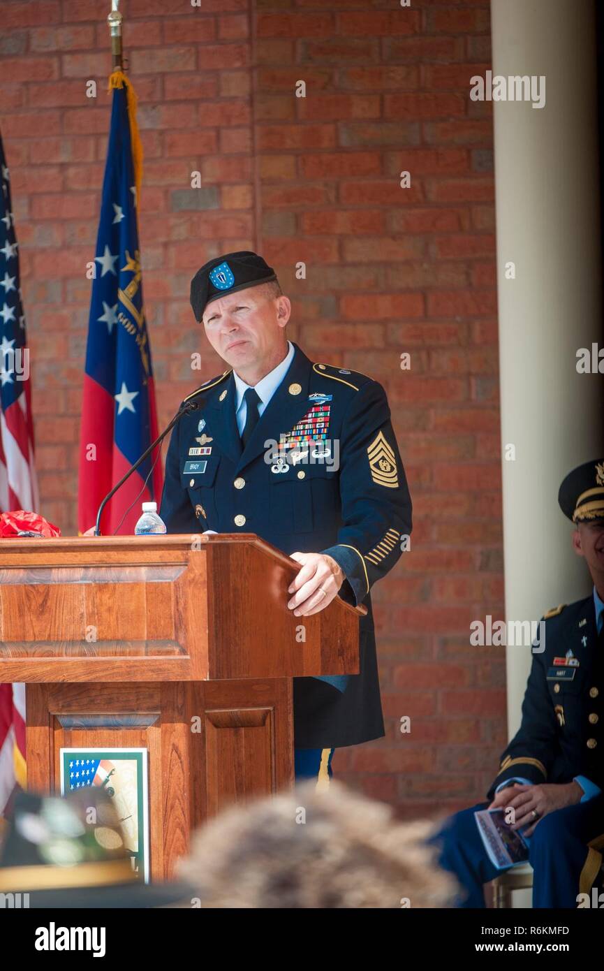 (FORT BENNING, Ga.) - Command Sergeant Major John A. Brady, command ...