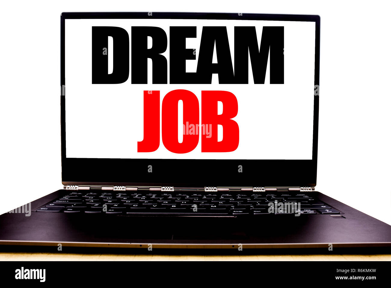 Handwritten text showing Dream Job. Business concept writing for ...