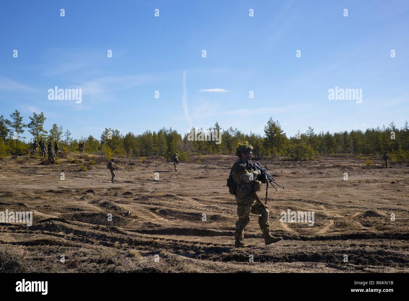 U.S. Soldiers of Apache Troop, 1st Squadron, 2nd Cavalry Regiment ...