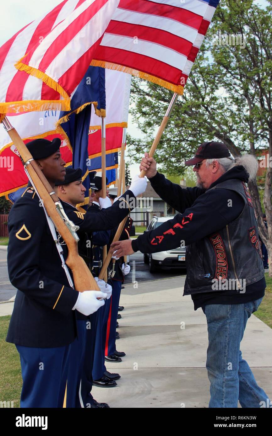 Former Army Sgt. Wayne Manning of the Vietnam Veterans Motorcycle Club ...