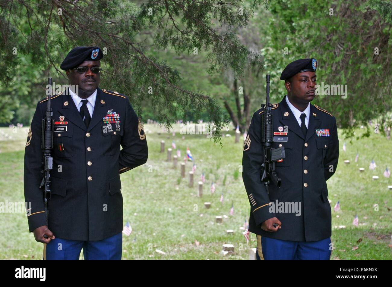 U.S. Army Reserve Sgt. 1st Class Cornelius Joyner, left, and Staff. Sgt ...