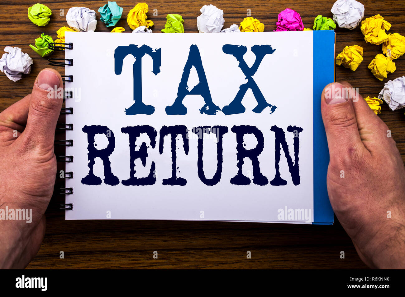 Writing text showing Tax Return. Business concept for Taxation Refund ...