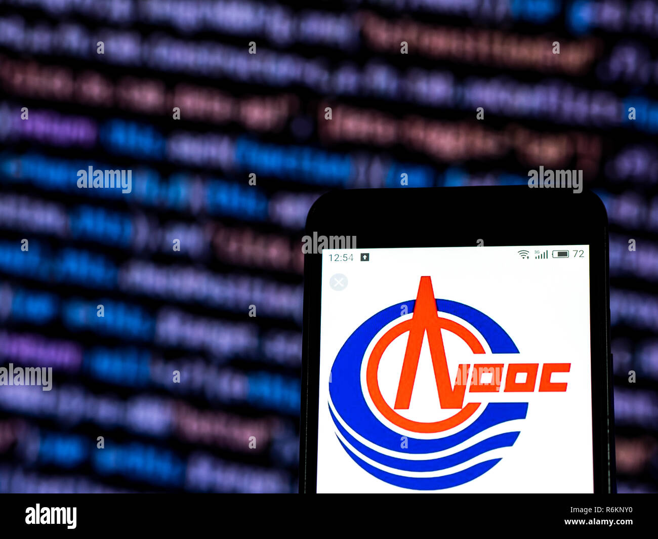 China National Offshore Oil Corporation, or CNOOC Group logo seen ...