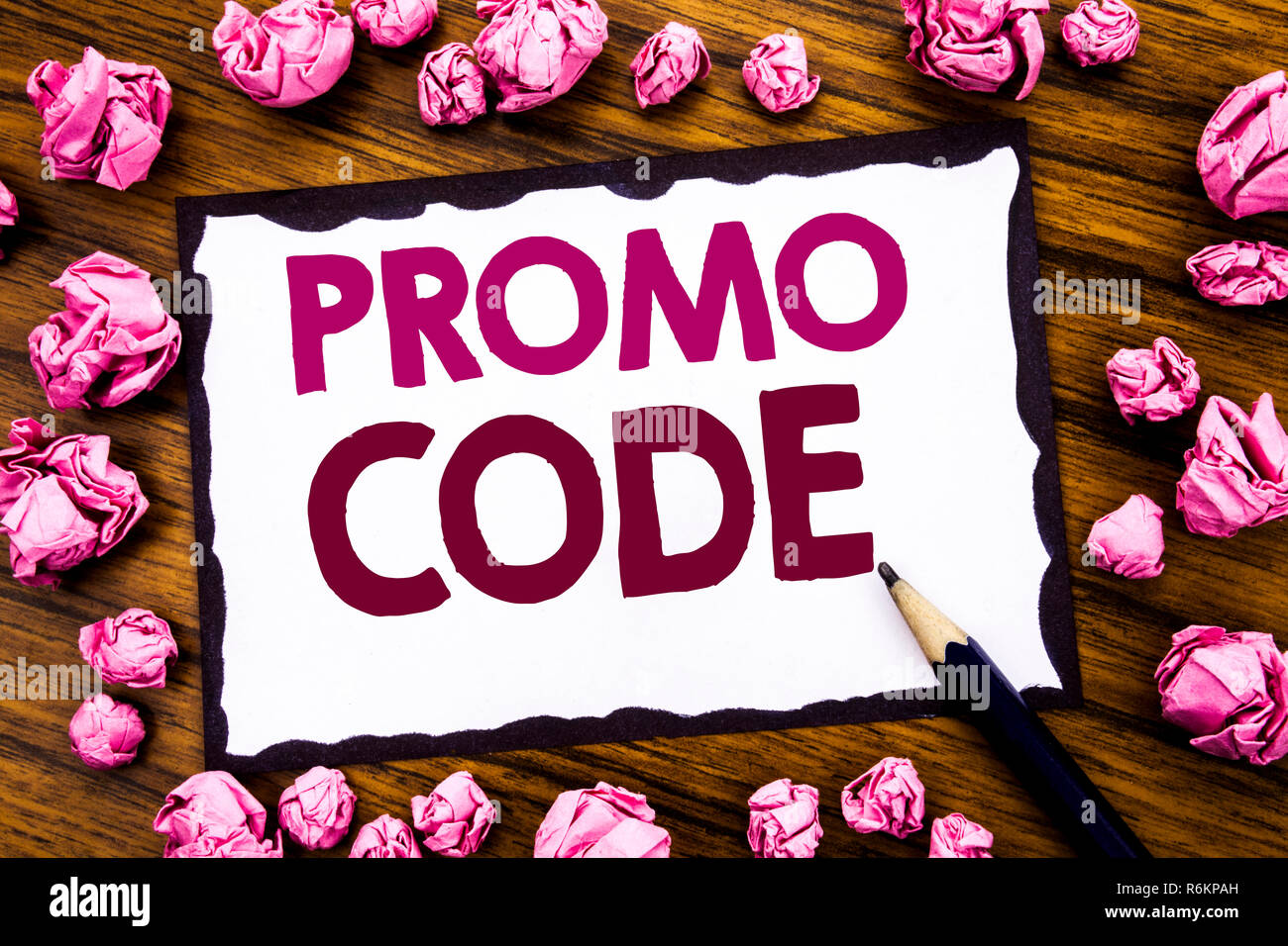 Hand writing text caption inspiration showing Promo Code. Business ...