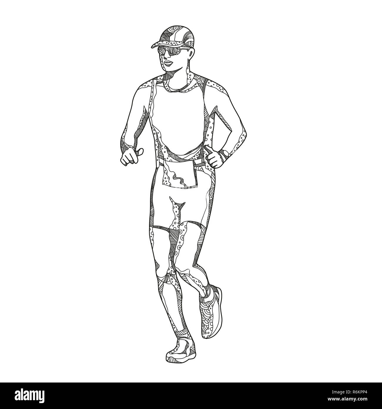 Marathon Running Art