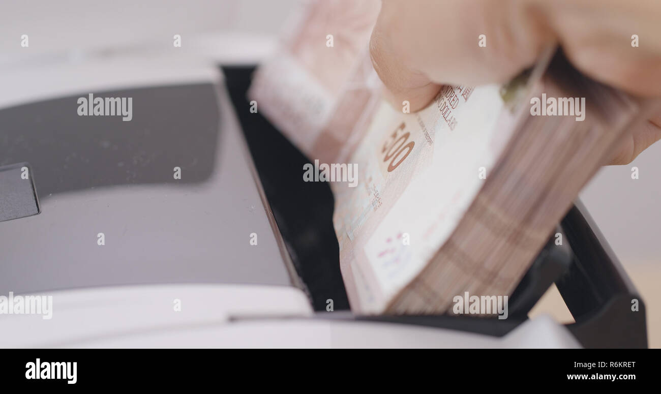 Currency financial banknote counter close hi-res stock photography and ...